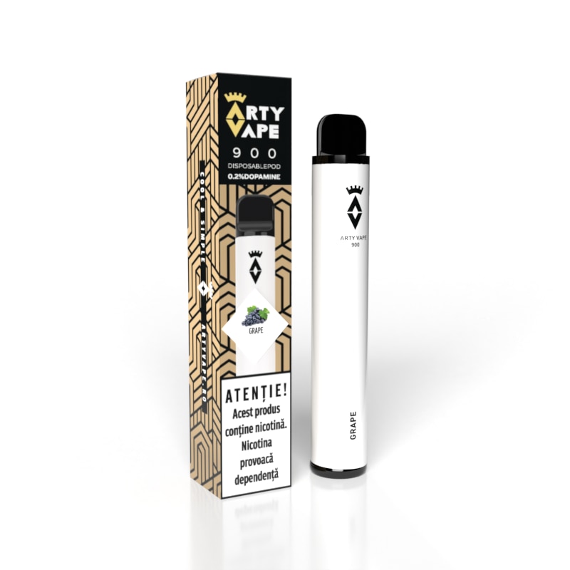 Tigara electronica ArtyVape 900 puff cu nicotina 2%, Grape, Vape bar de ...