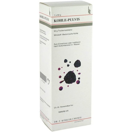 Carbune medicinal, Kohle Pulvis pulbere, 50 g - eMAG.ro