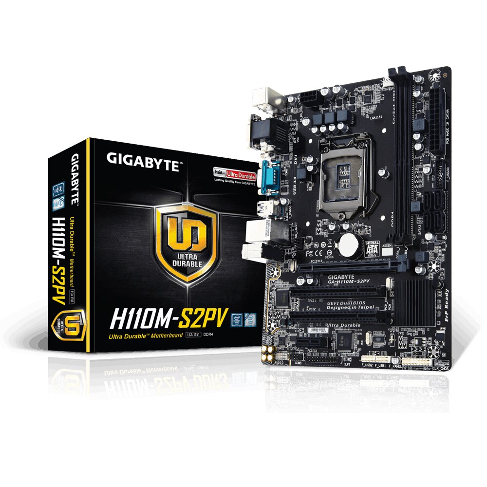 Placa de baza Gigabyte H110M-S2PV, DDR4, Socket 1151 - eMAG.ro
