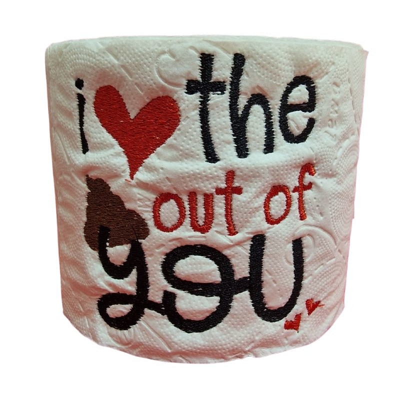 Love Бродирана тоалетна хартия, многоцветна, целулоза - eMAG.bg