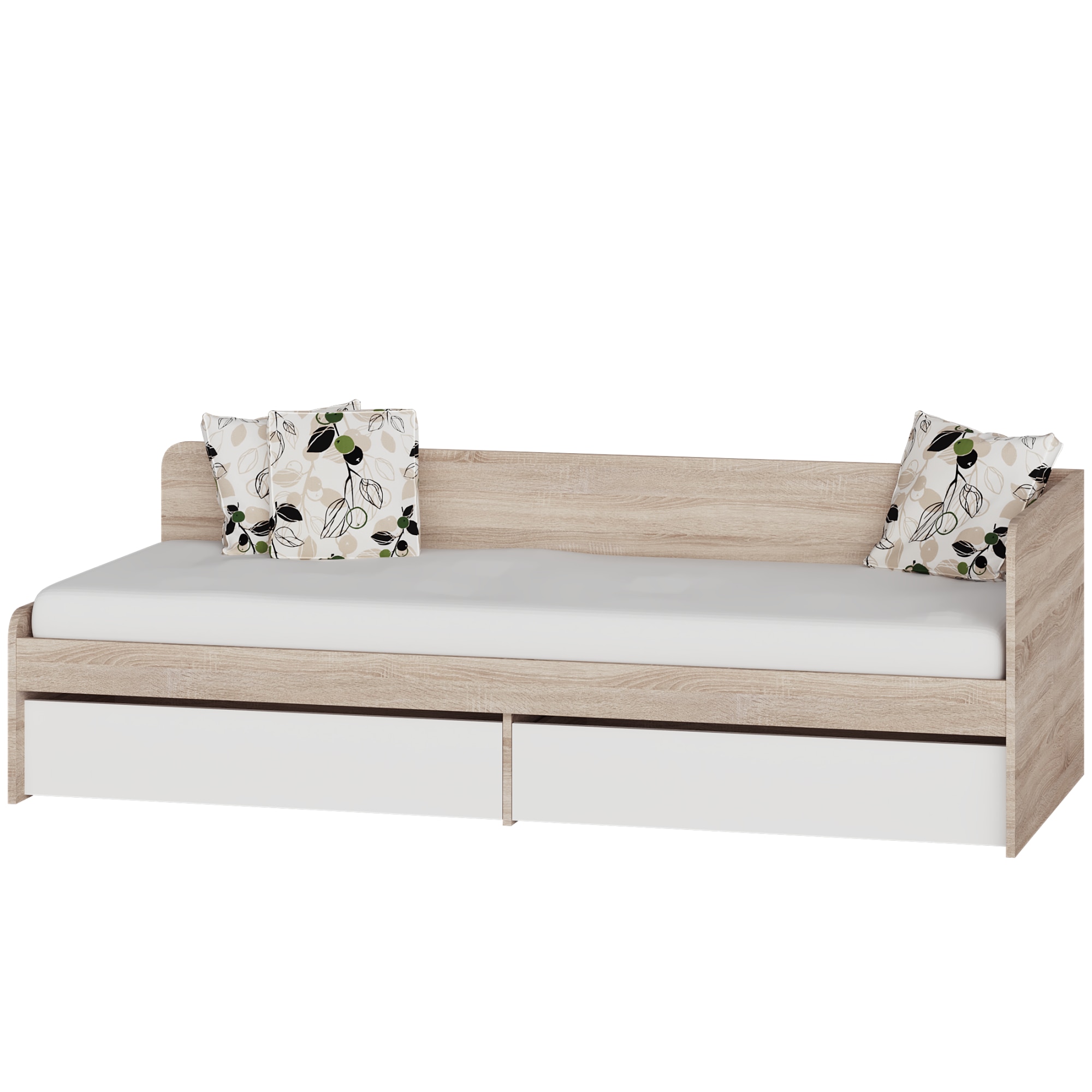 Pat cu sertare Sonata 800, Everest, dimensiune saltea 82 x 190 cm ...