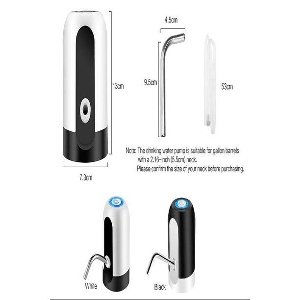 Dozator apa SmartWater, pentru bidon de apa, pompa cu acumulator, usor ...