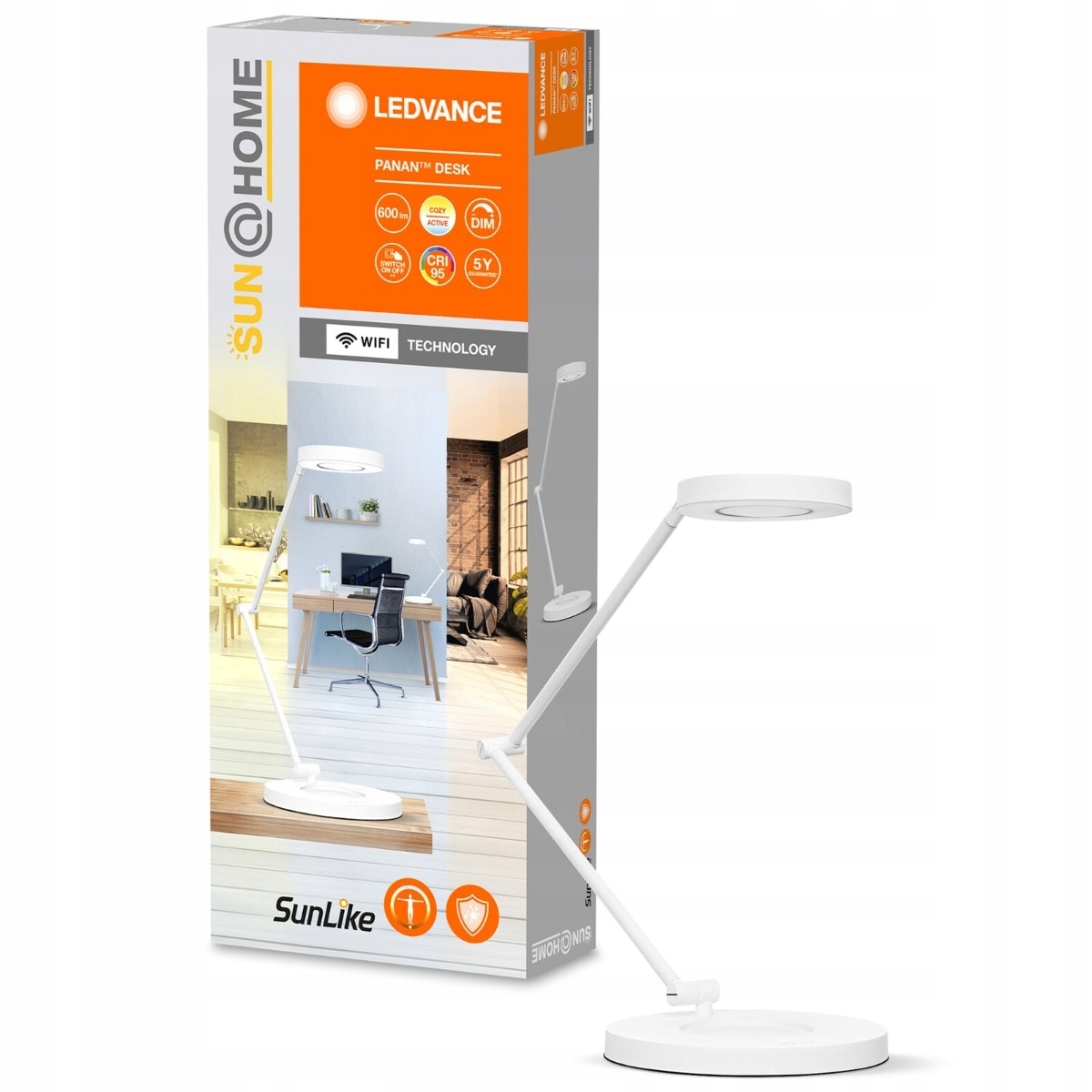 Lampa de birou, LEDVANCE, 15W, 220x700x220mm, Alb - eMAG.ro