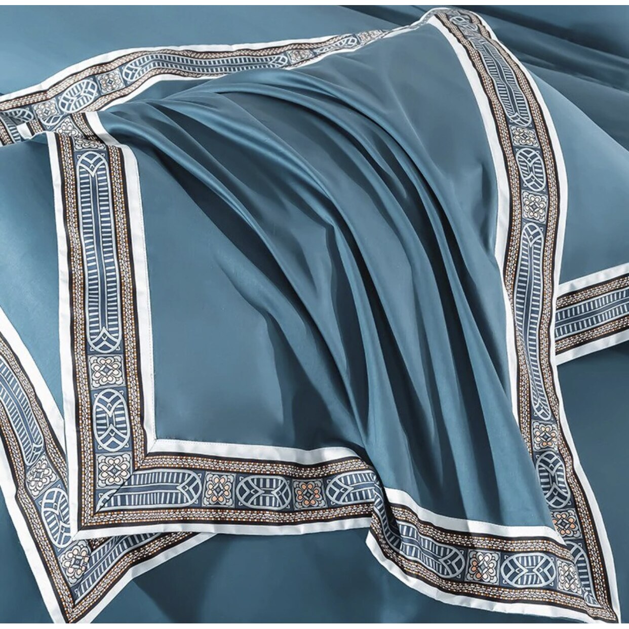 Комплект спално бельо INES HOME King sizе, 100% египетски памук, 4 броя ...