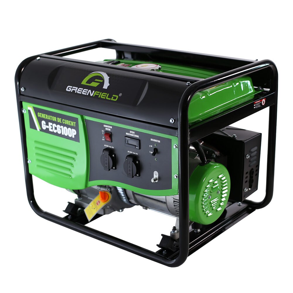Generator de curent portabil monofazat 4.5 kw GREENFIELD G-EC6100P ...
