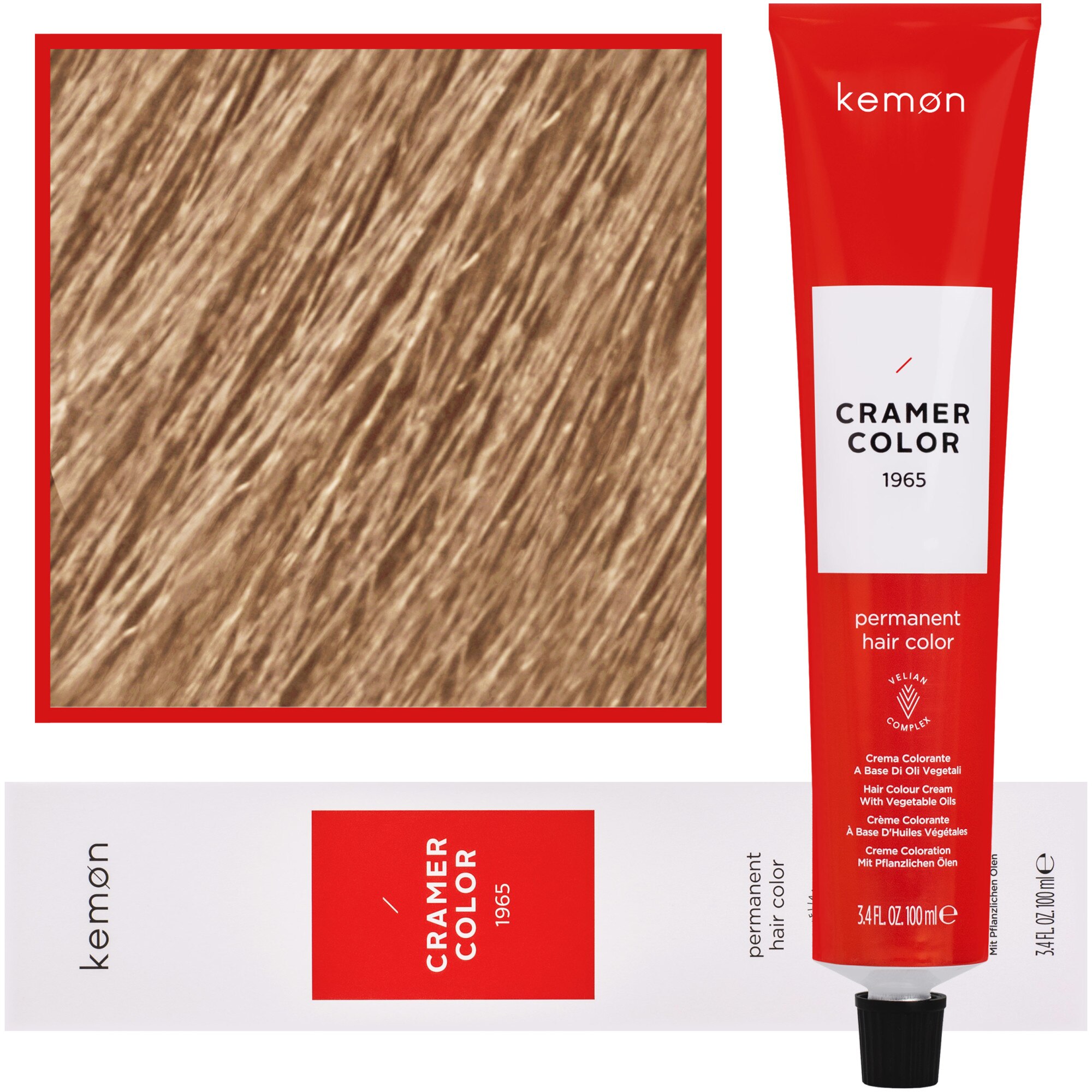 Vopsea de par Cramer Color, Kemon, Crema, 100ml, Cu ulei de cocos ...