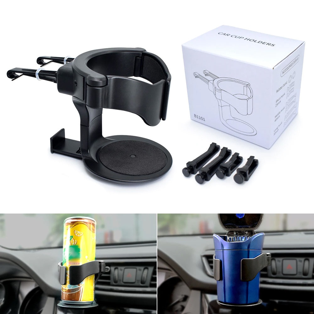 Suport Auto pentru pahar cafea, doza suc, apa, negru - eMAG.ro