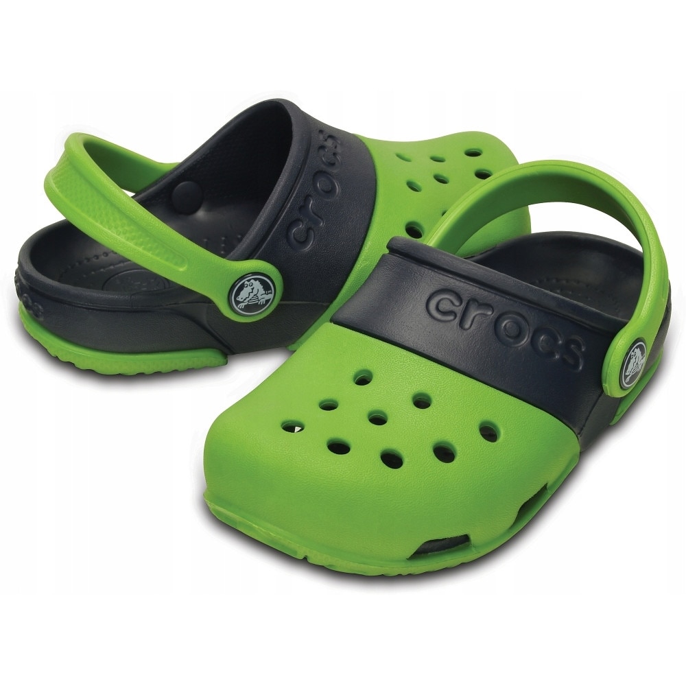 Saboti, Crocs, Verde/Negru, Marimea 19.5 EU - eMAG.ro