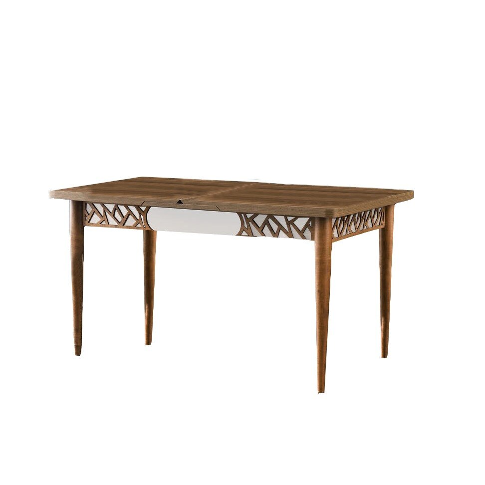 Masa extensibila, Mira, nuc/alb, 130x80x75 - eMAG.ro