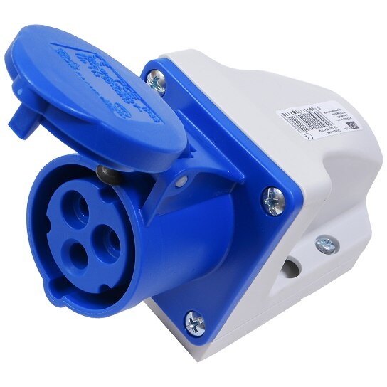 Priza fixa industriala 16A 3P 230V albastru IP44 113-6K PCE - eMAG.ro