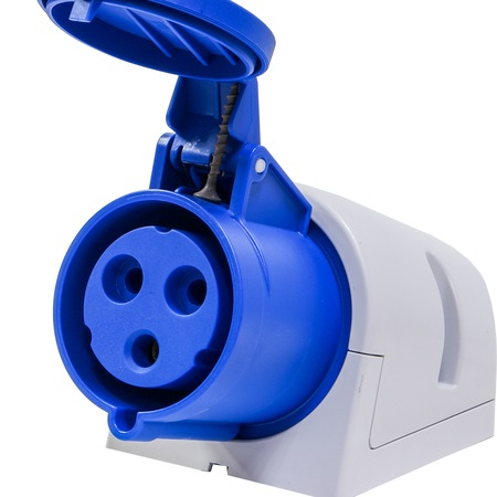 Priza fixa industriala 32A 3P 230V albastru IP44 123-6 PCE - eMAG.ro