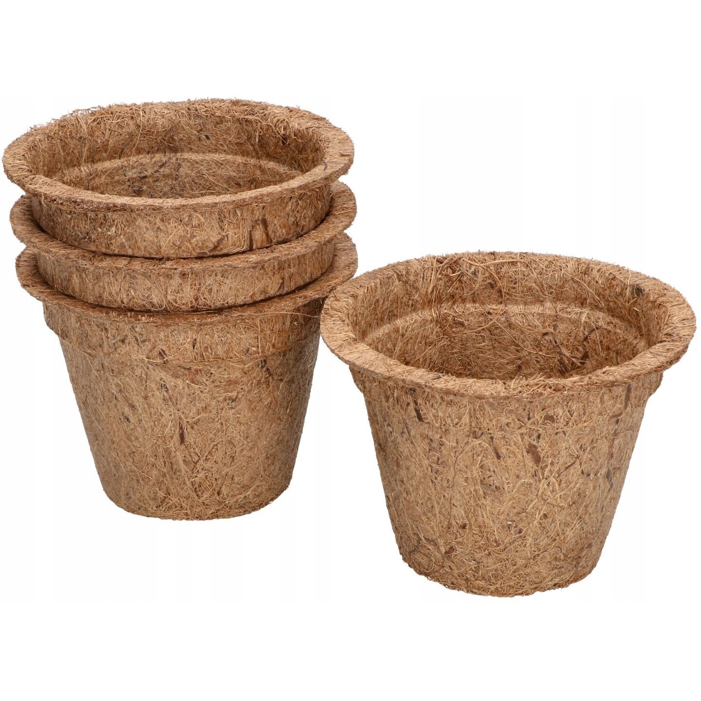 Set 6 ghivece decorative, Kotarbau, 8 cm, Fibra de cocos, Maro - eMAG.ro