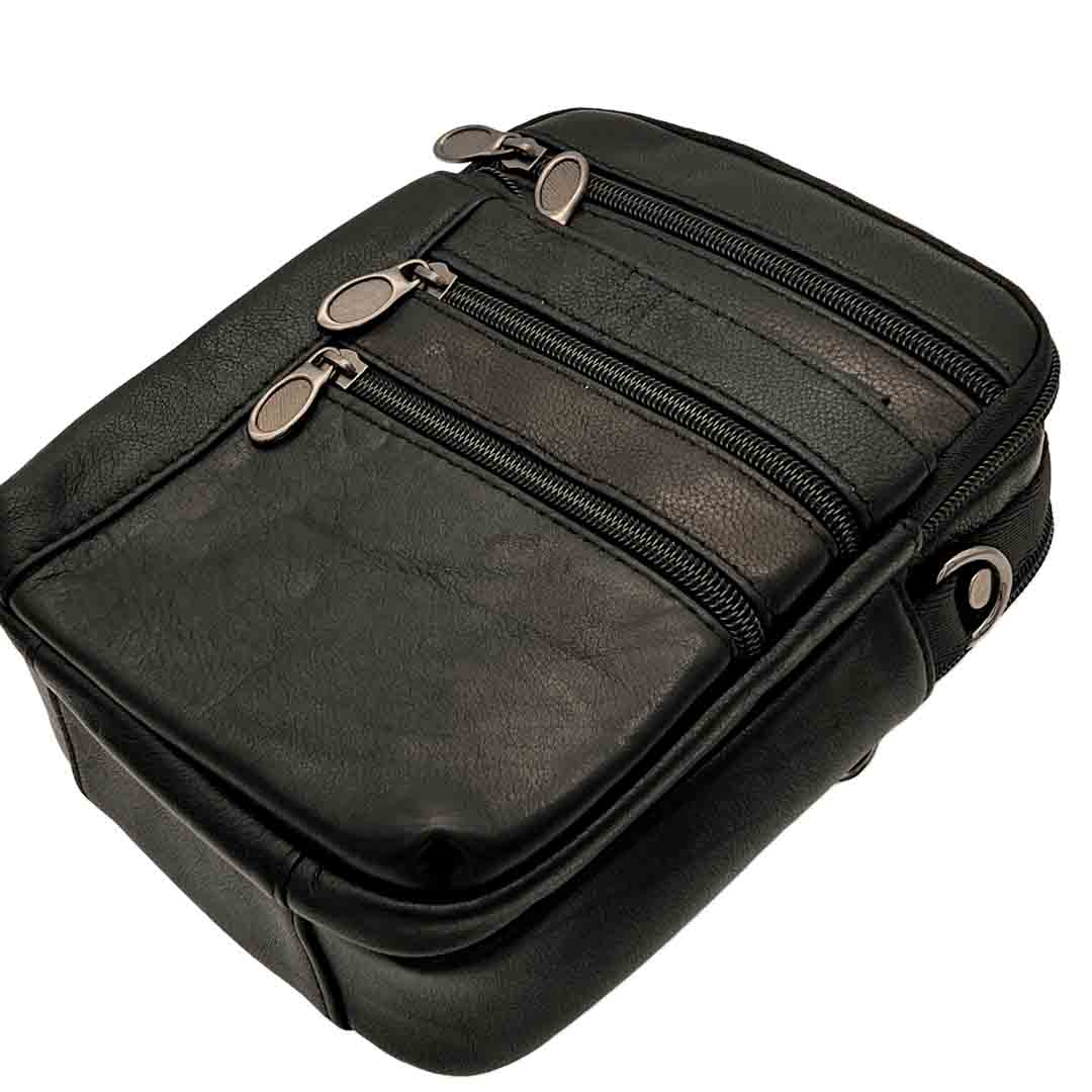 Geanta Tip Borseta Barbati Din Piele Naturala, Practical, 20x17x7 cm ...