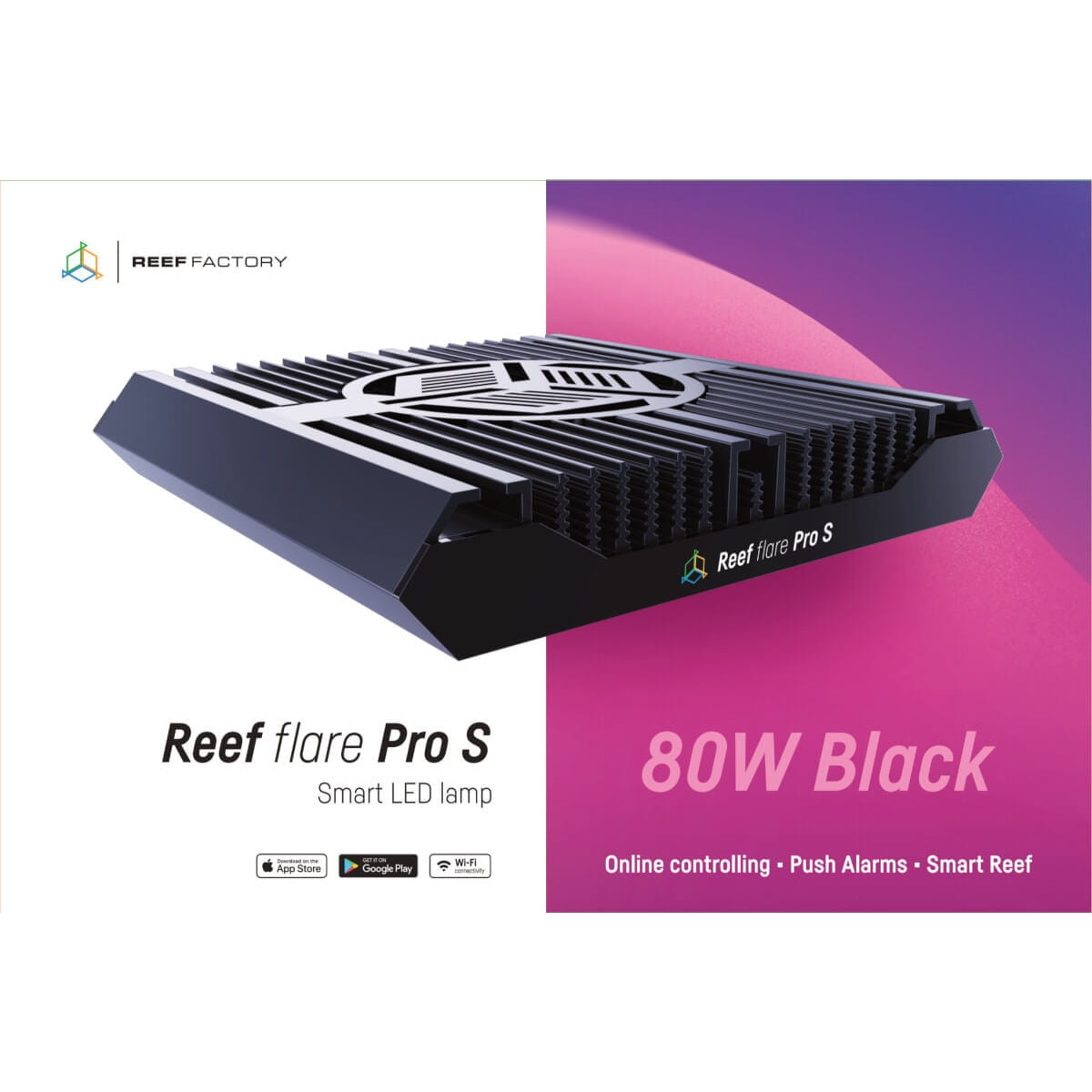 Lampa LED de acvariu, Reef Flare Pro S, Negru - eMAG.ro