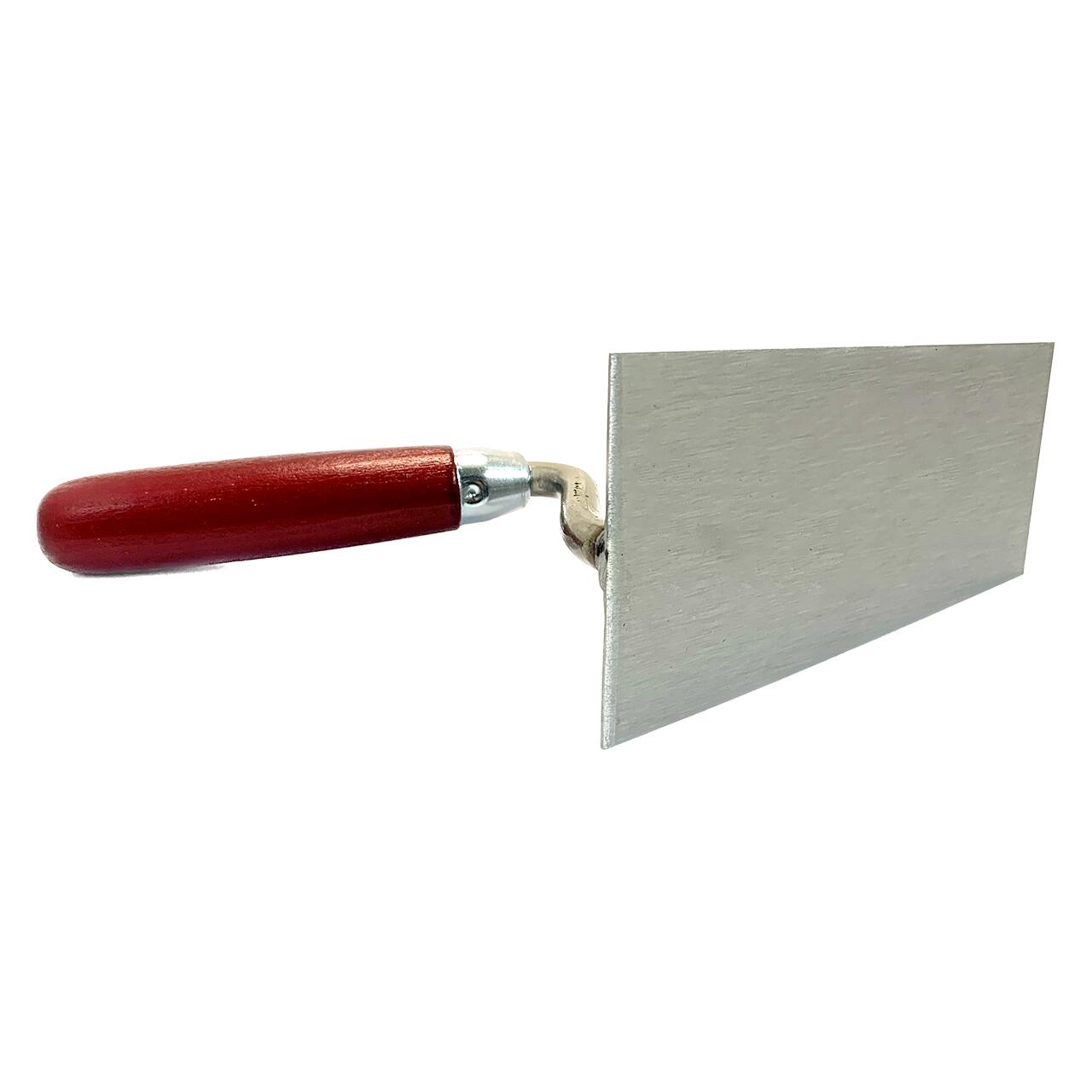 Mistrie inox, Olejnik, trapez, lata, 140 mm, maner lemn, Rosu - eMAG.ro