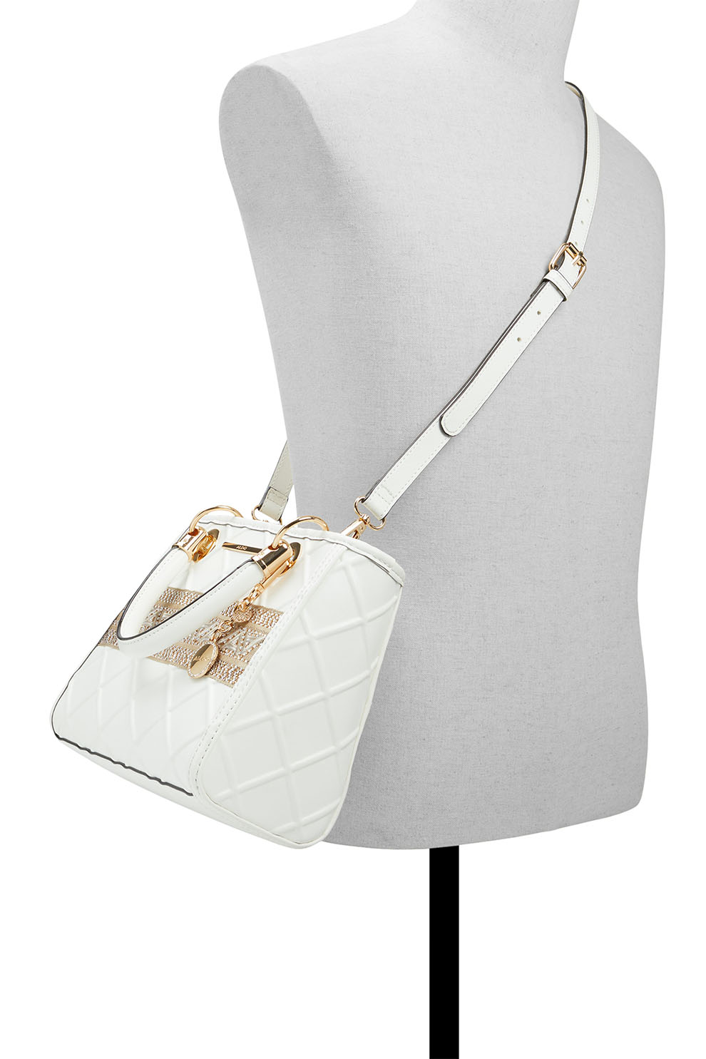 Aldo, Чанта Goulburn със стъклени мъниста, Бял - eMAG.bg