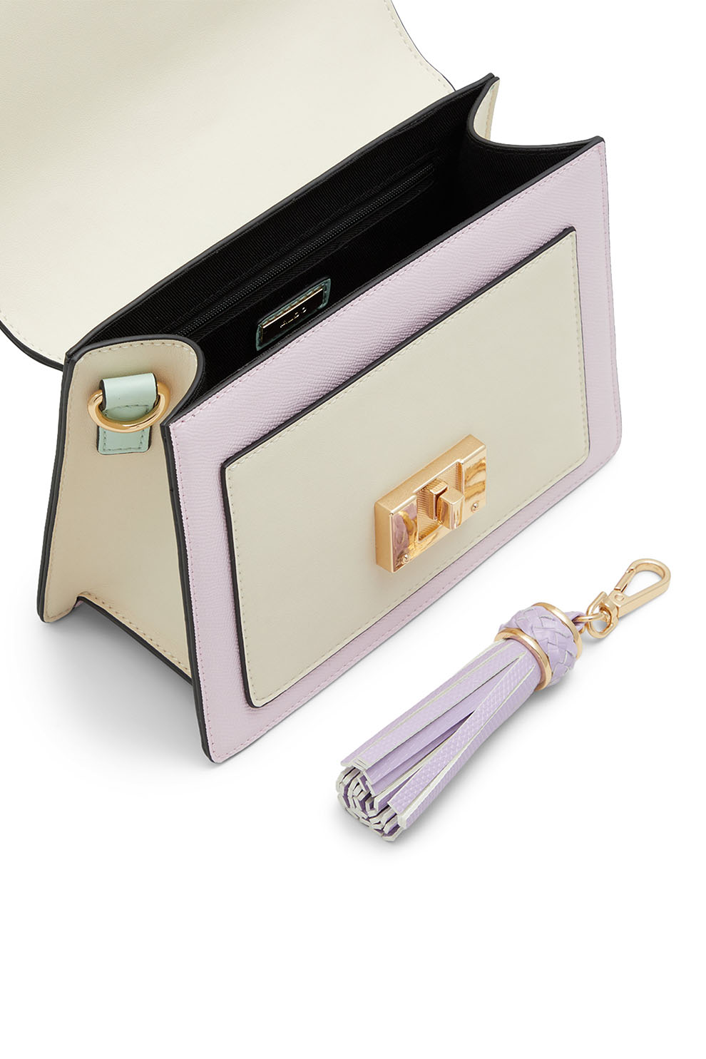 Aldo, Geanta din piele ecologica cu maner si model colorblock Martis ...