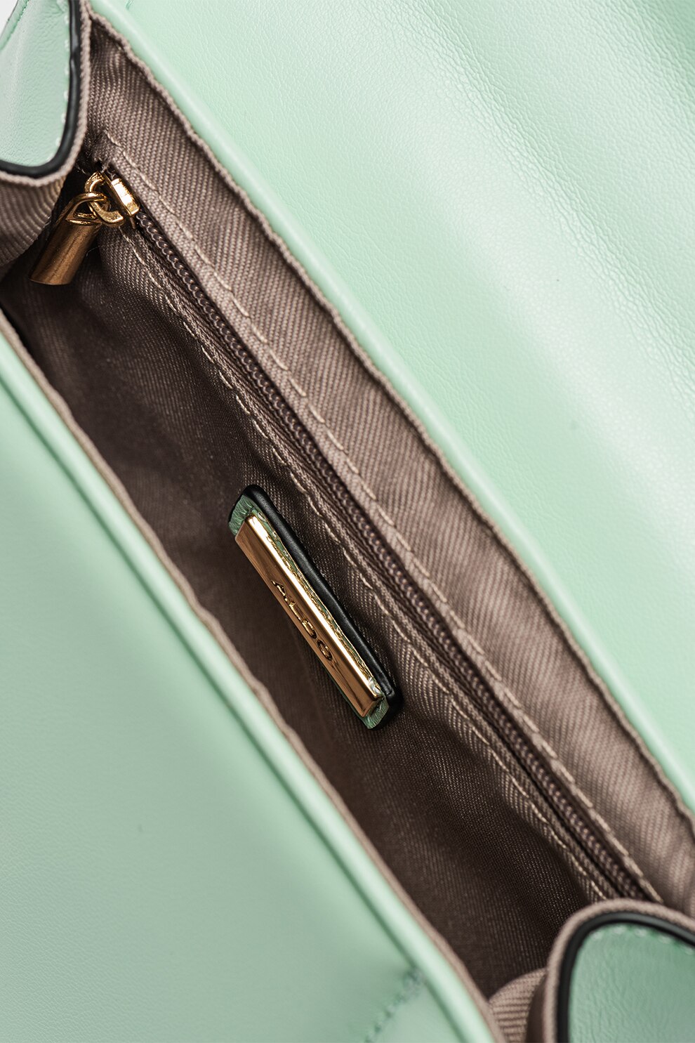 Aldo, Чанта за рамо от еко кожа Taledentar с отделяща се презрамка, мента - eMAG.bg