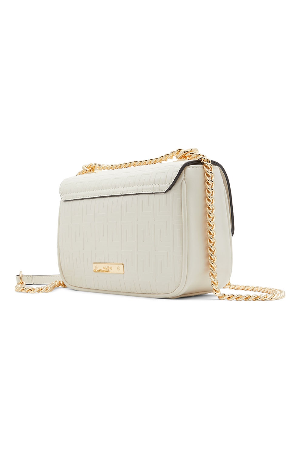 Aldo, Geanta de umar cu model si bareta de lant Wyleriel, Alb murdar ...