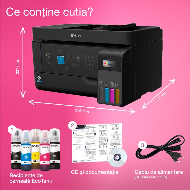 Multifunctional inkjet color CISS Epson EcoTank L5590, (Print, Copy ...