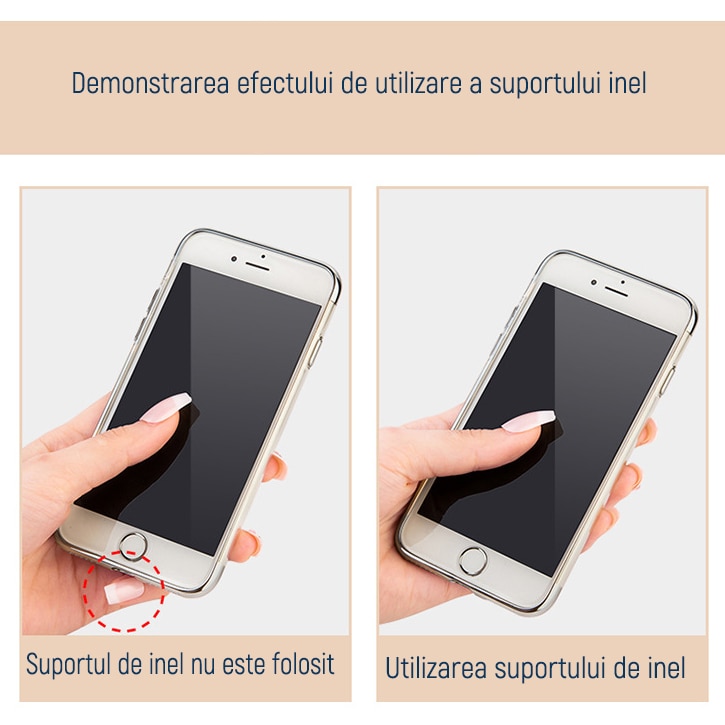 Suport Adeziv Stand universal, Vaxiuja, pentru spate telefon, tip inel ...