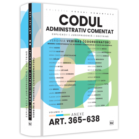 Codul administrativ comentat. vol. II, Vedinas Verginia - eMAG.ro