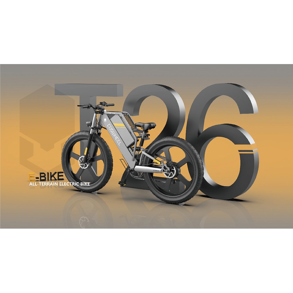 Coswheel T26 Elektromos kerékpár, 750 W, 45 km/h, 25 AH, 180 km ...