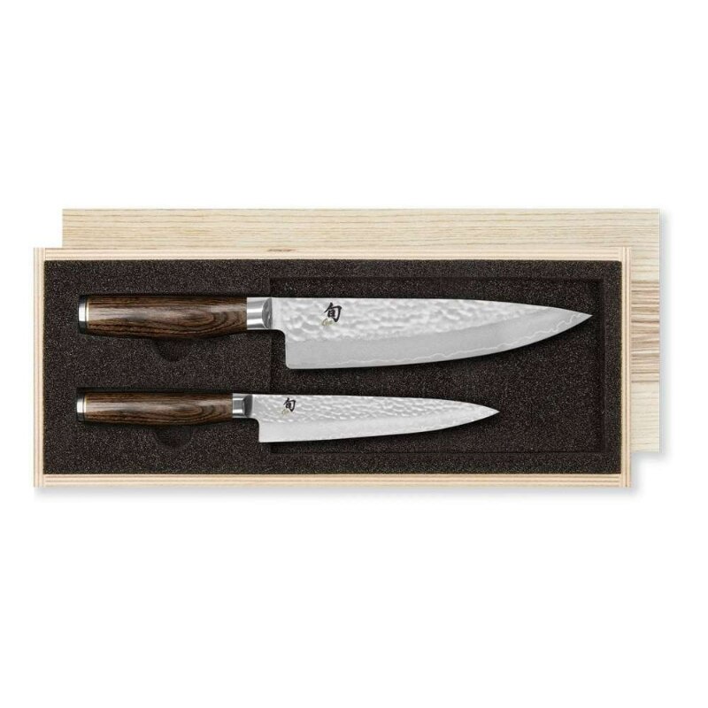 Set de cutite Kai, Otel Damasc, 2 piese - eMAG.ro