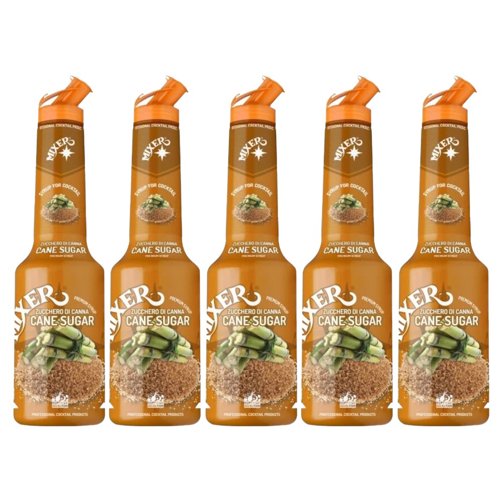 Set Sirop Profesional & Premix Zuchero Di Canna Mixer, 5 Bucati x 1 l ...