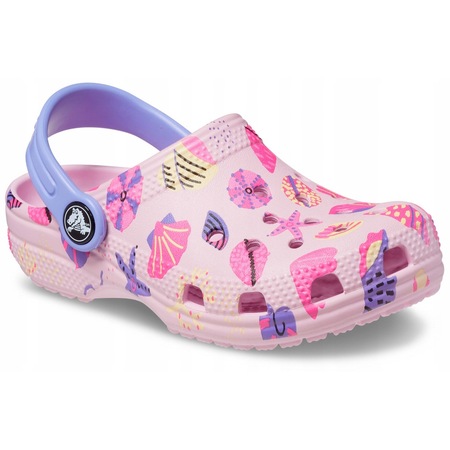 Saboti copii, Crocs, Classic Pool Party, Sintetic, Multicolor, 23-24 EU ...