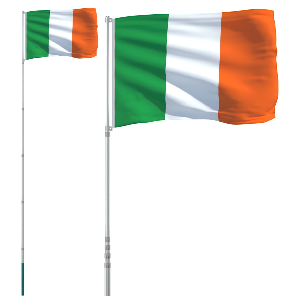 Steag Irlanda si stalp din aluminiu vidaXL, 5,55 m - eMAG.ro
