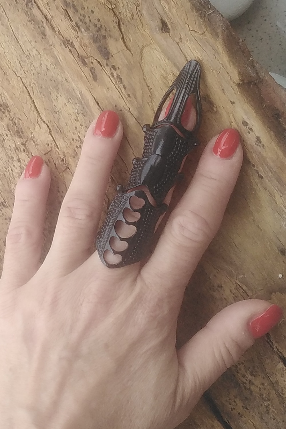 Inel pe tot degetul, KORSET BG 8021, Negru, Dimensiune universal ...