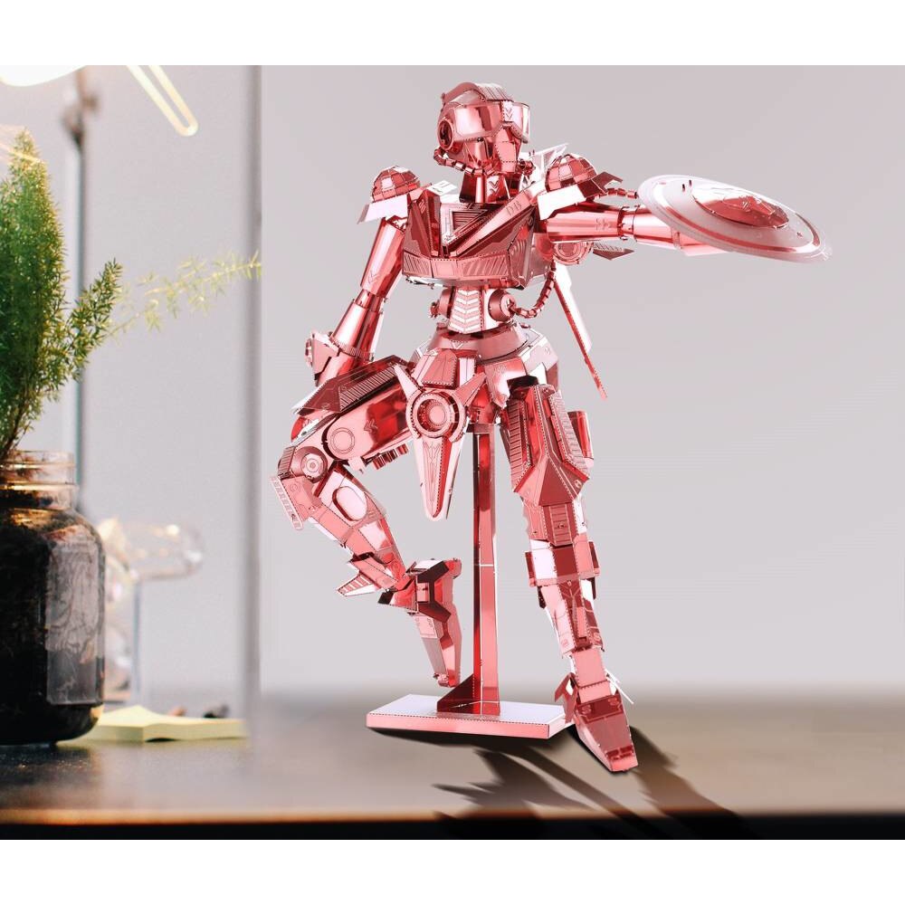 Puzzle 3D, Mech Shield Man, Piececool, Metal, 150 piese - eMAG.ro