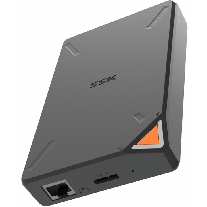 NAS SSK Cloud SSM-F200 Portable Smart WiFi Storage, 1TB - eMAG.ro