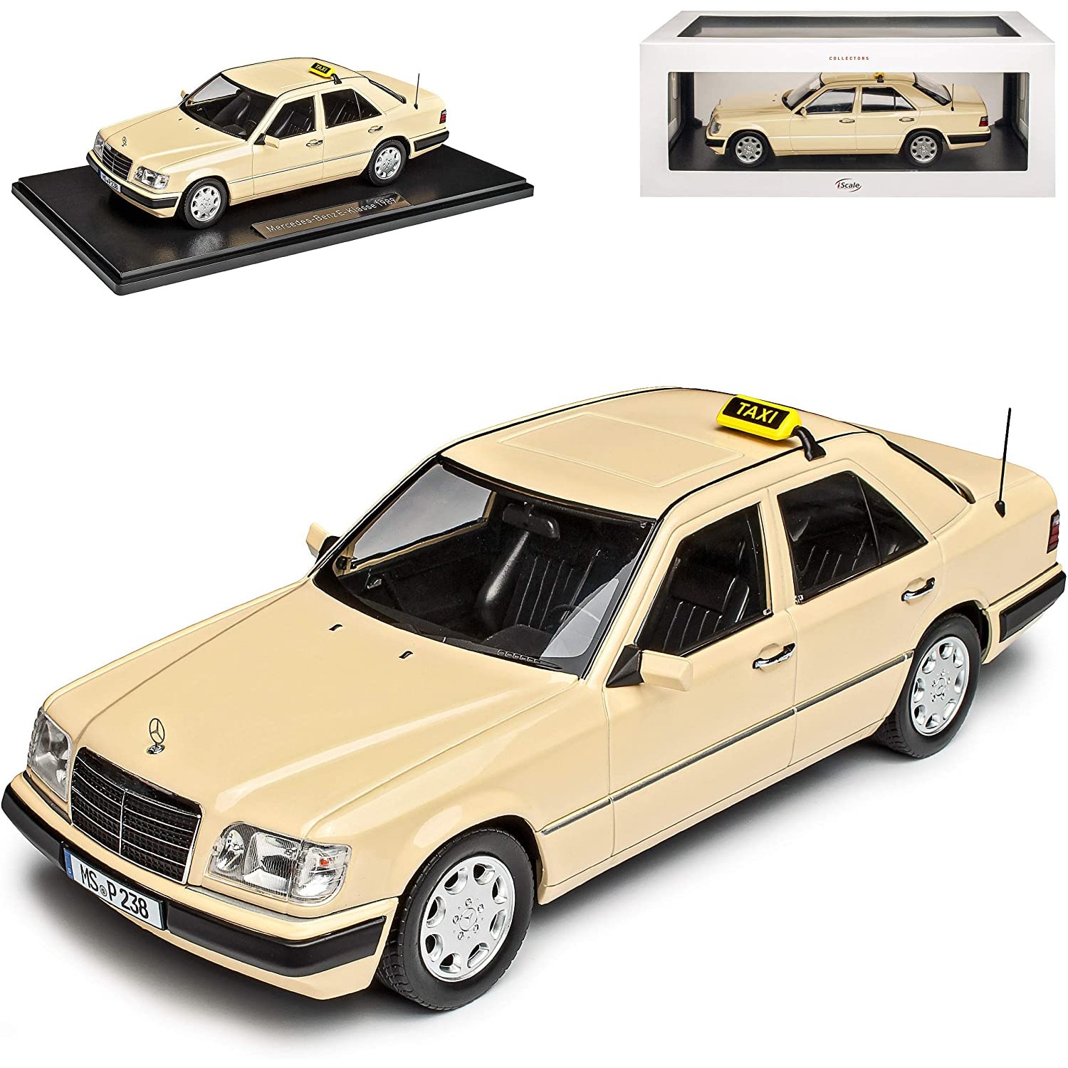 Macheta Mercedes E-Klasse 1989 Taxi w124 - 1/18 Iscale - eMAG.ro