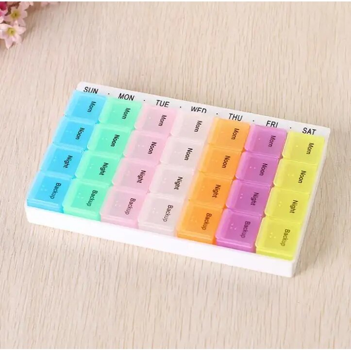 Organizator colorat de medicamente, OneTech, model 2023, de Luni pana ...