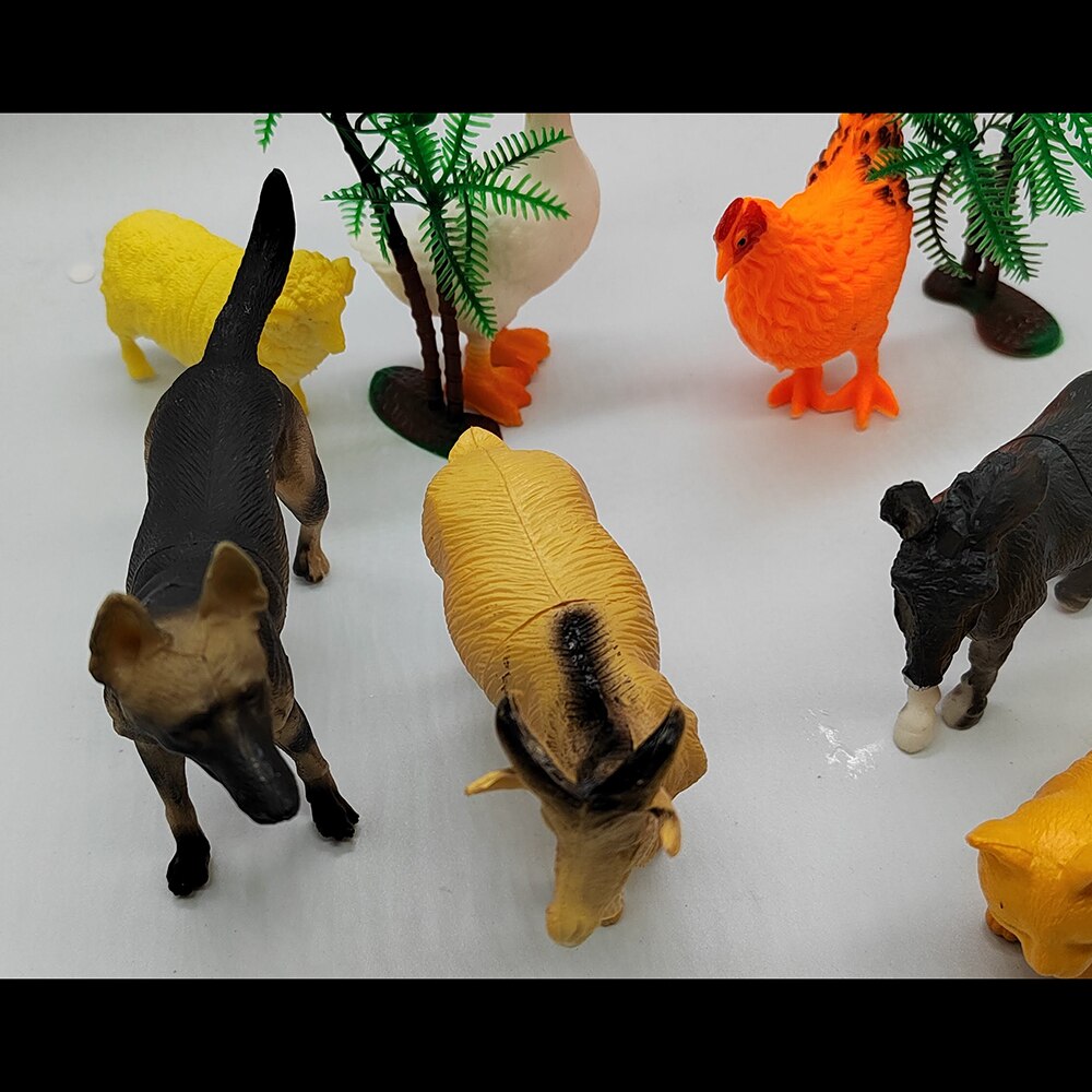 Set 7 figurine animale domestice, Animal Kingdom, multicolor, 12 cm ...