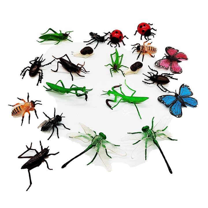 Set 20 figurine insecte, Insect World Nature, 8 cm, multicolor, Vision ...