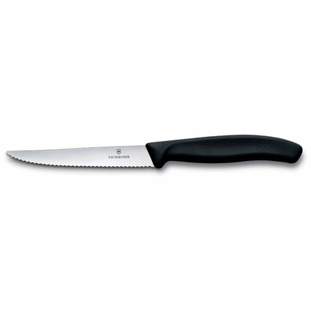 Cutit zimtat pentru friptura Swiss Classic, Victorinox, Inox, 11 cm ...