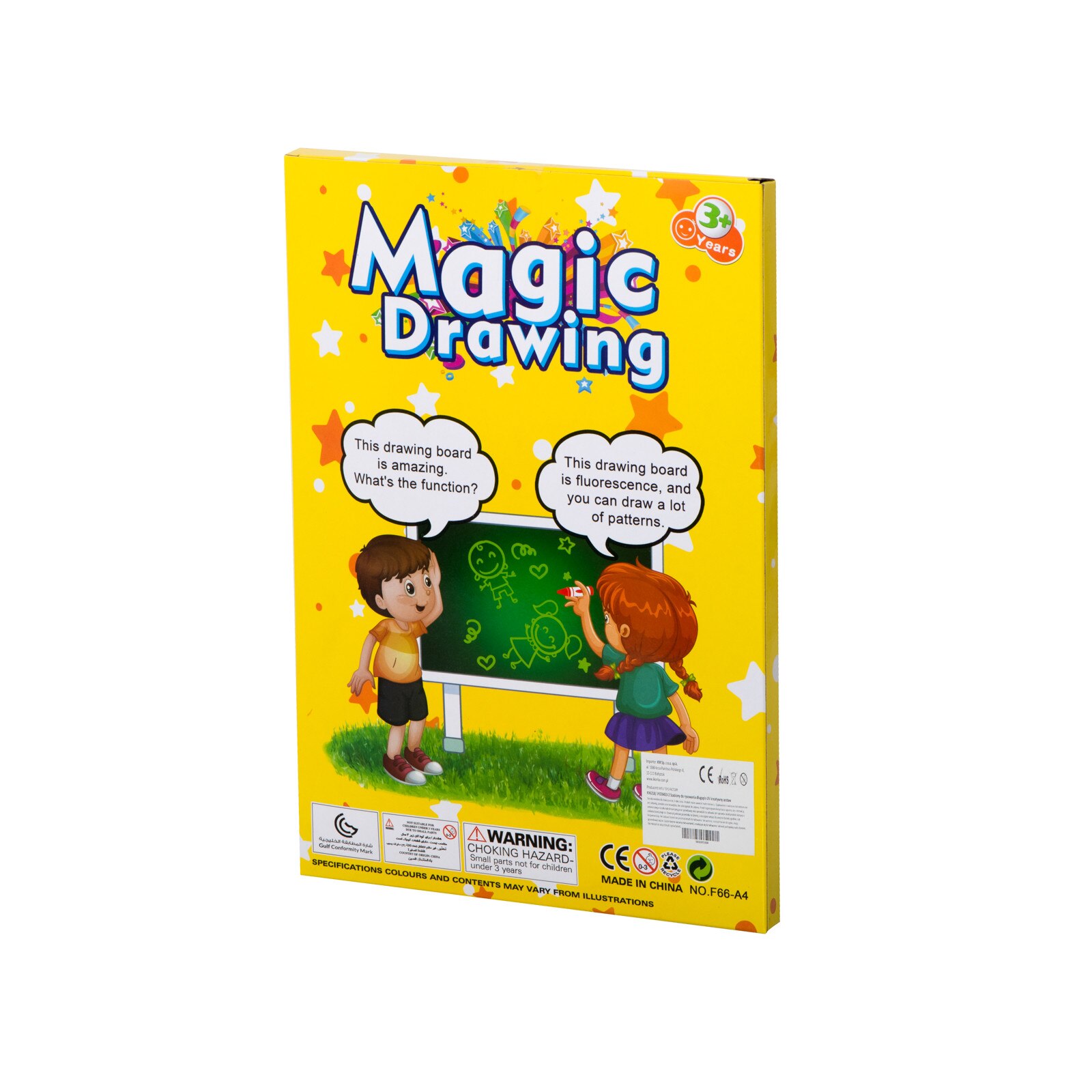 Plansa de desenat cu lumina magica iMK®, include stilou creativ UV ...