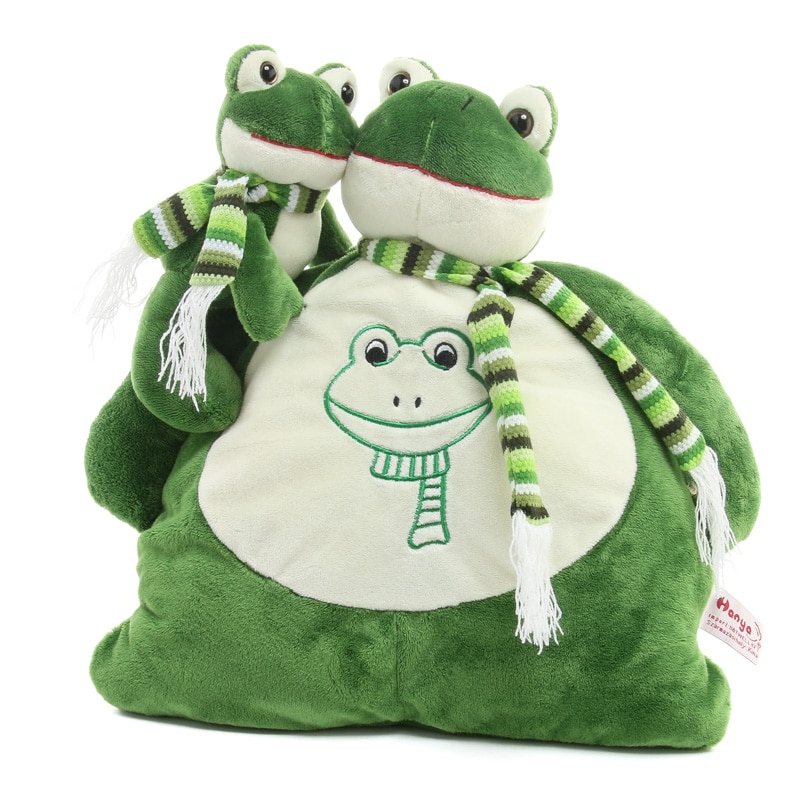 Perna decorativa broasca, W-web, Plus, Verde, 35 cm - eMAG.ro