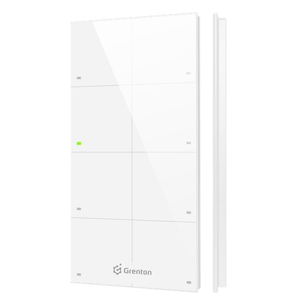 Panou smart, Grenton, 5-24V, 8 butoane programabile, Alb - eMAG.ro