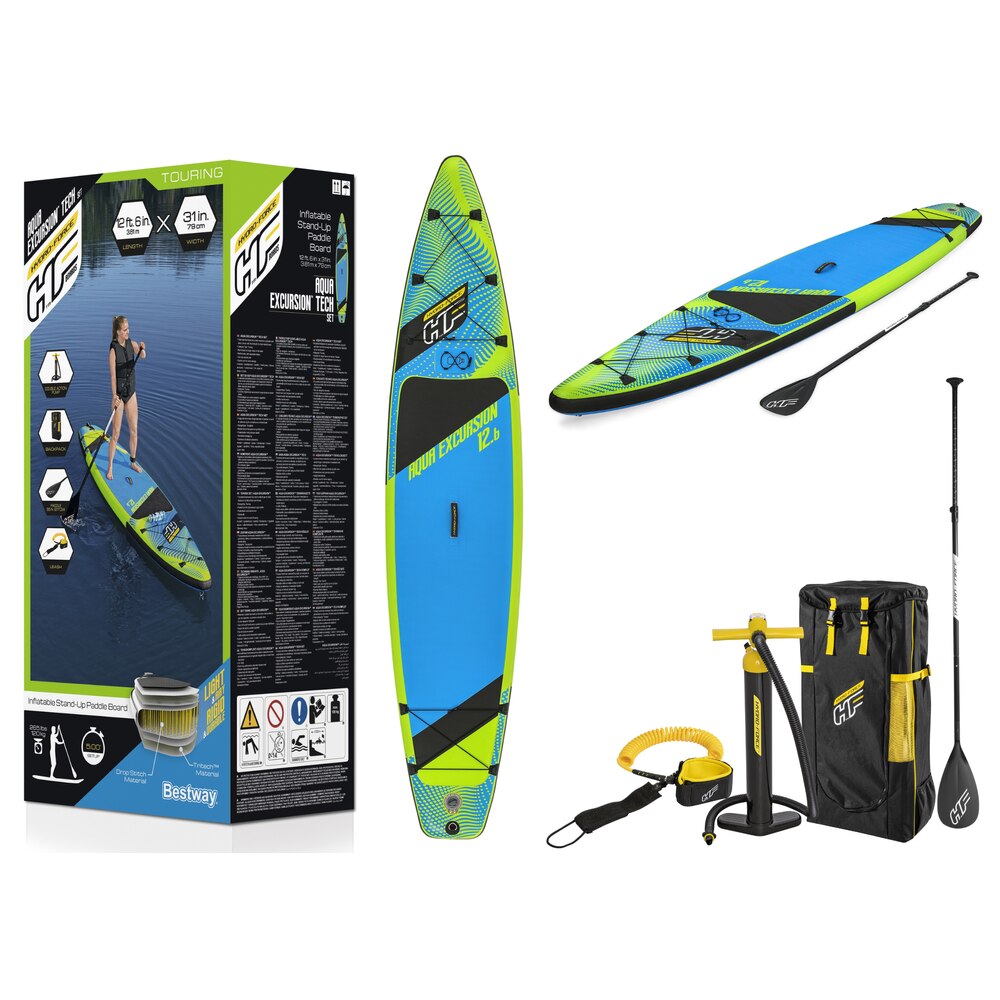 Placa surf, Bestway, Hydro-Force, 381 x 79 x 15 cm, Multicolor - eMAG.ro