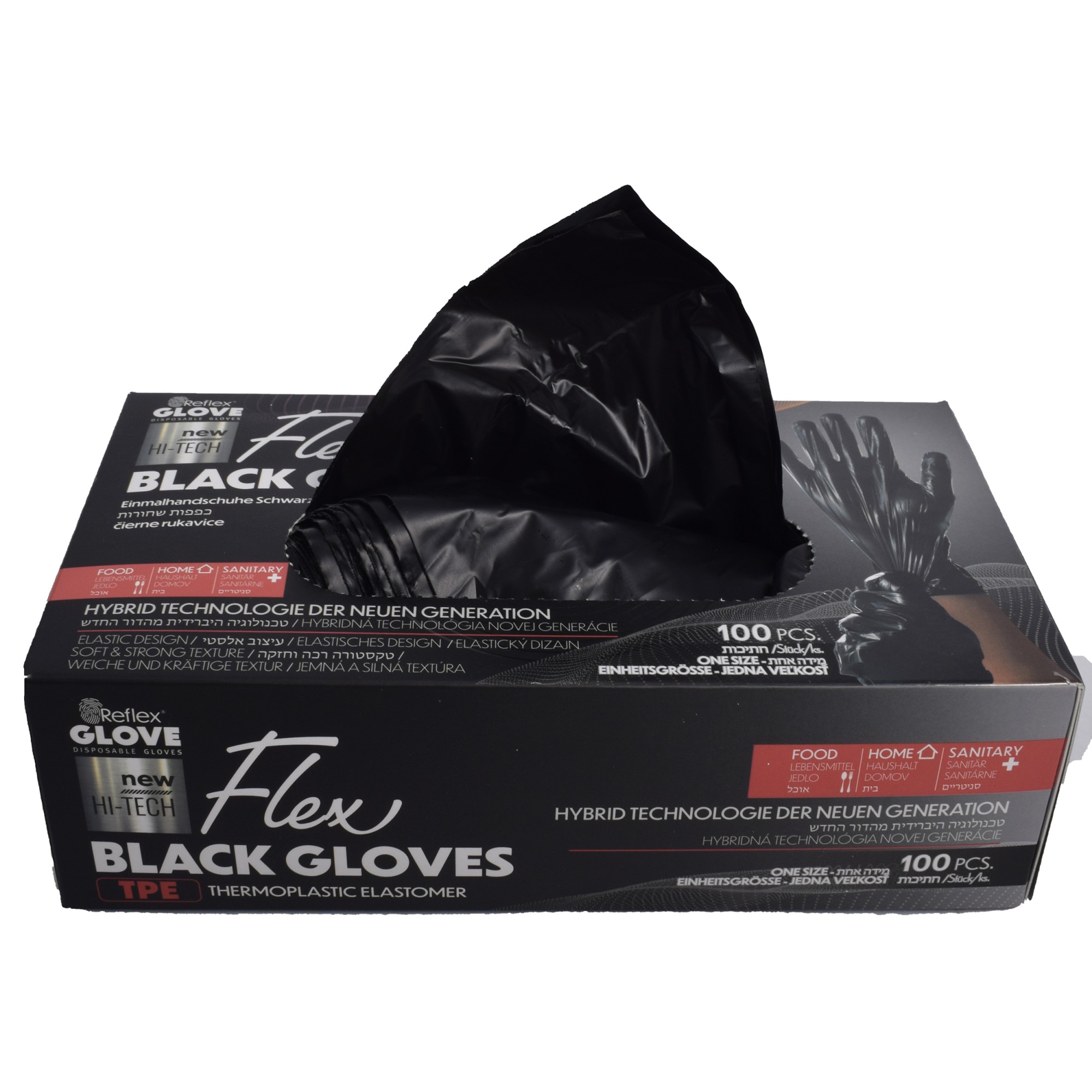 Manusi hybride, negre, 100 buc, one size, 80428 - eMAG.ro