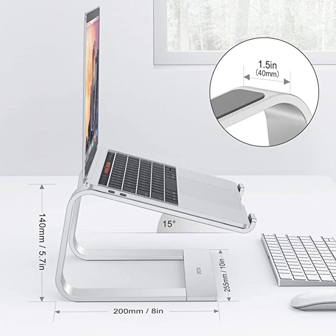 Stand pentru laptop din aluminiu, portabil, compatibil cu laptopuri ...
