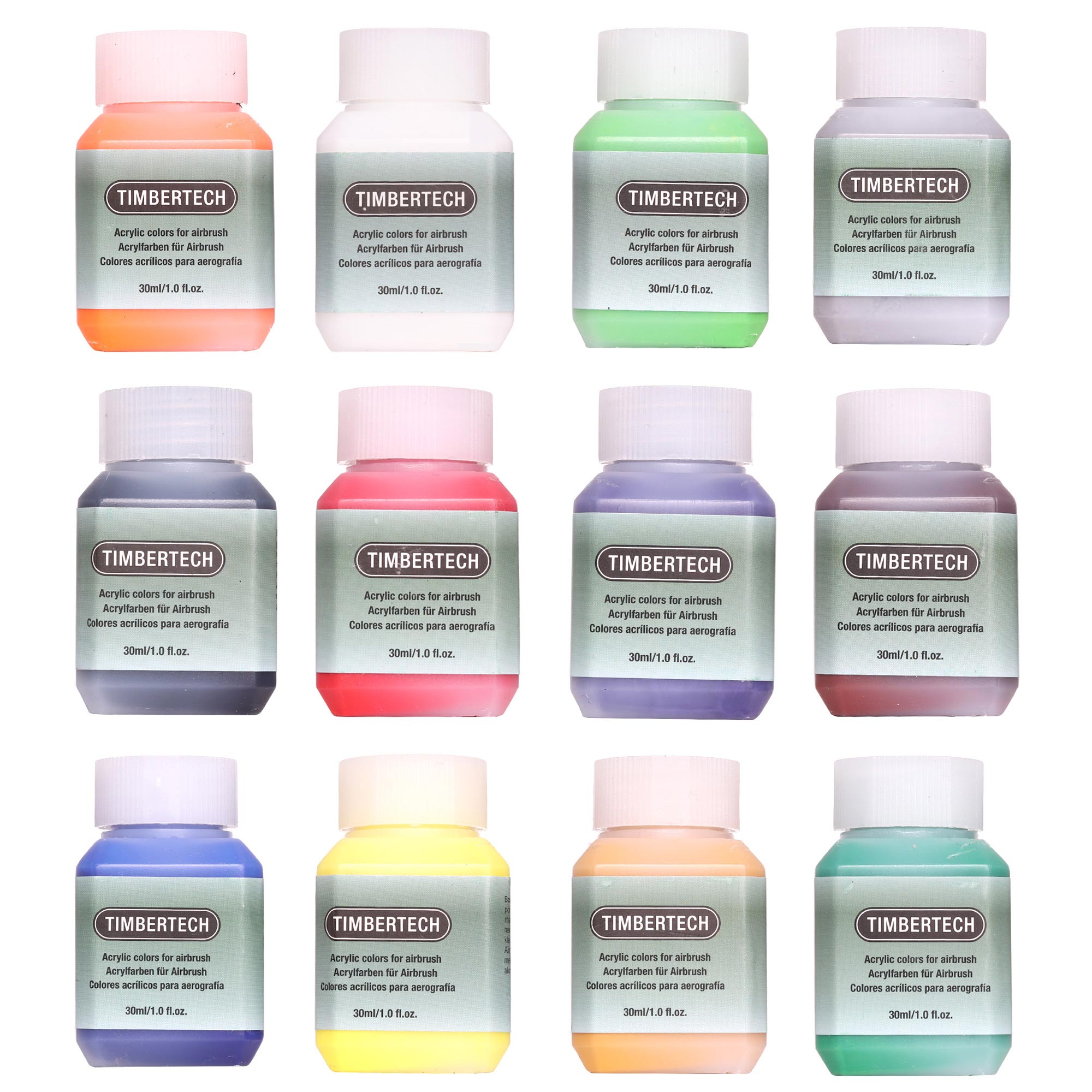 Vopsele aerograf 12x 30ml Set I FENGDA Timbertech - eMAG.ro