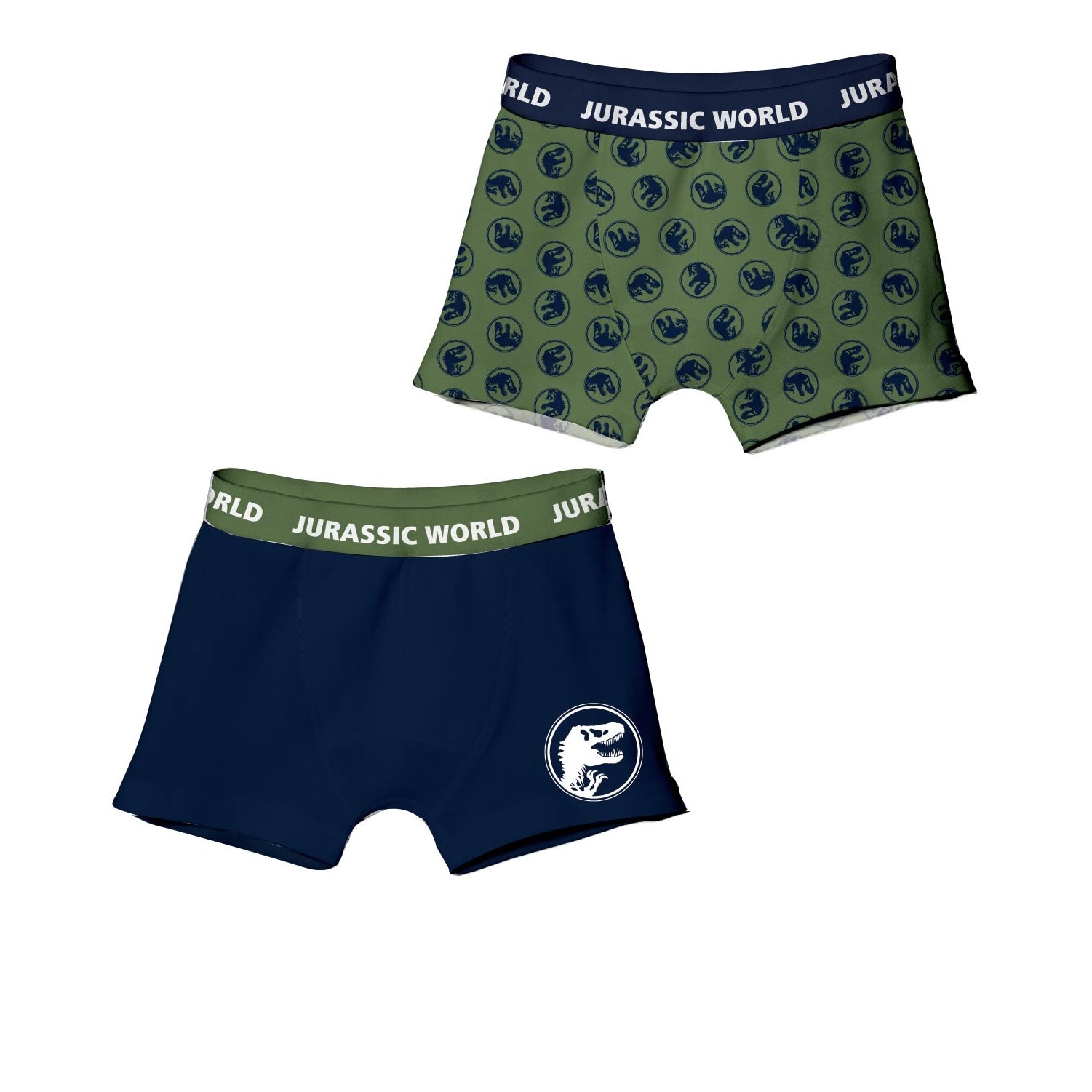 Set 2 perechi boxeri pentru baieti, multicolor, 92 cm, Jurassic World ...