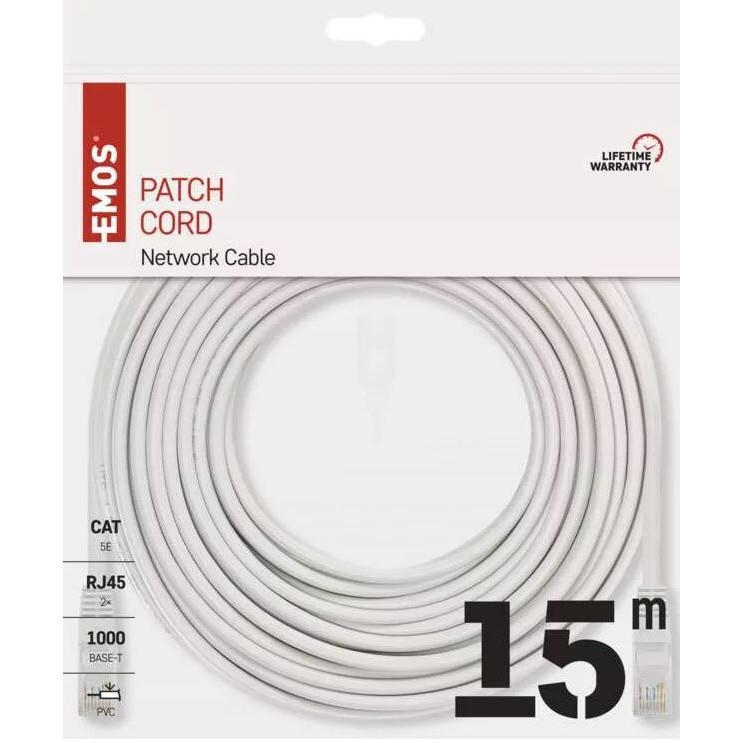 Patch cord Rj45 UTP cat5e, 15 metri - eMAG.ro