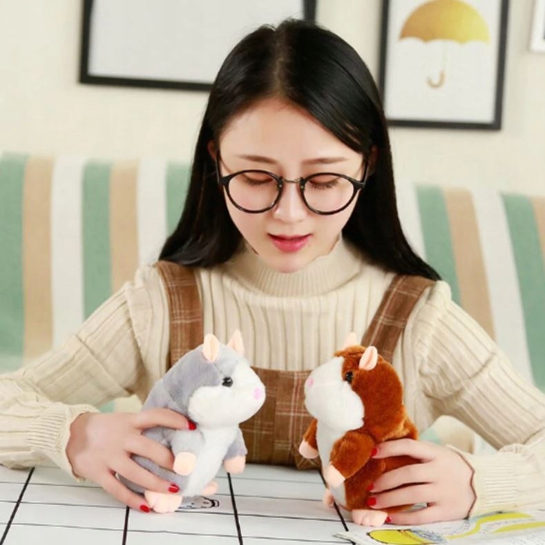 Jucarie interactiva Hamster vorbitor LikeSmart, repeta cuvinte rostite ...