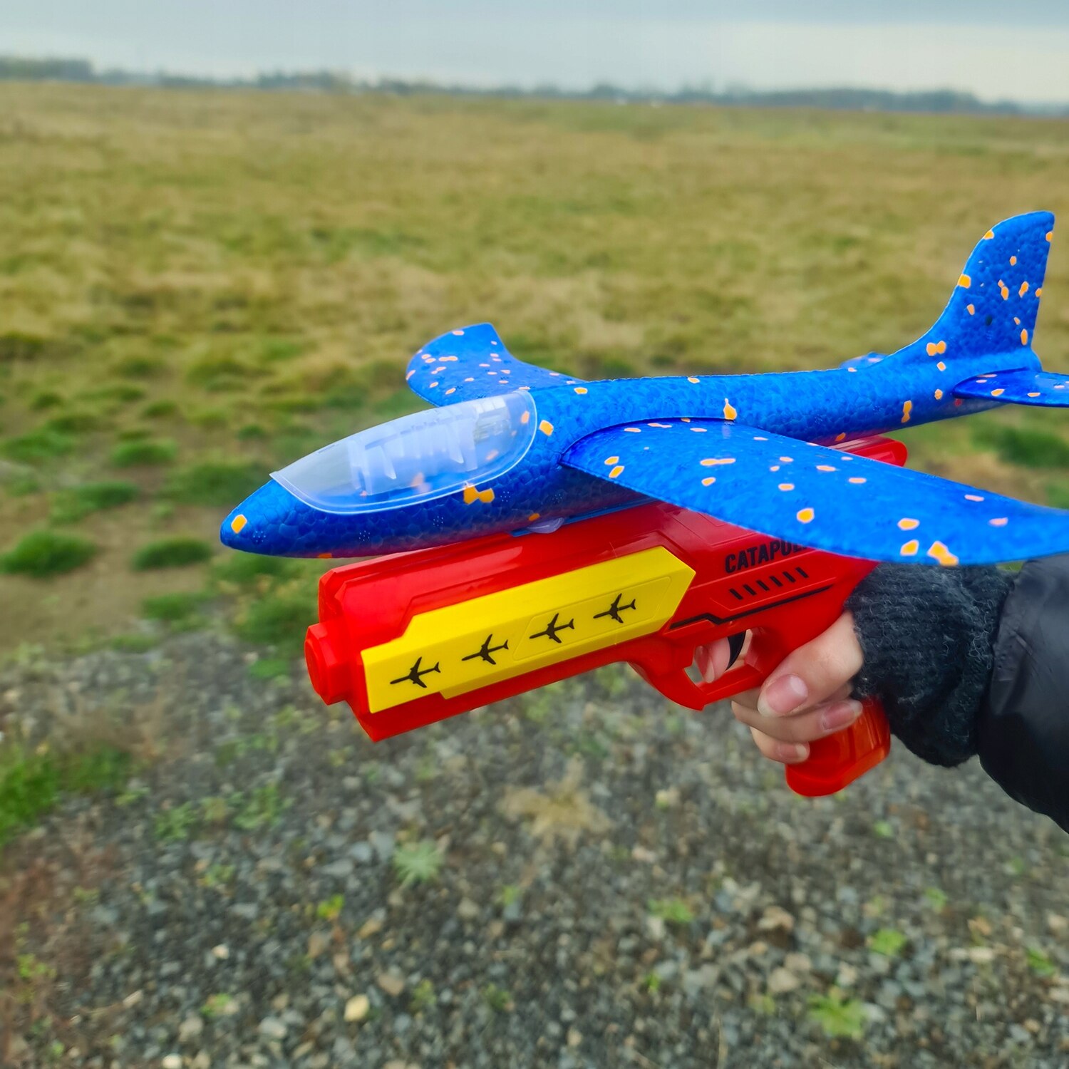 Lansator Avioane 2 in 1 ISP "Likesmart Catapult Aircraft", Lumini LED ...